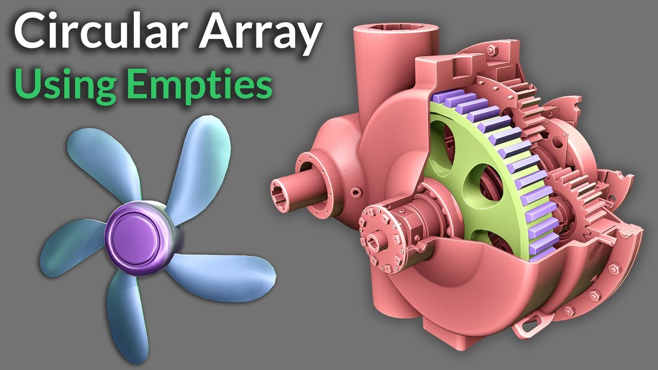 Circular Array using an Empty | Blender Secrets