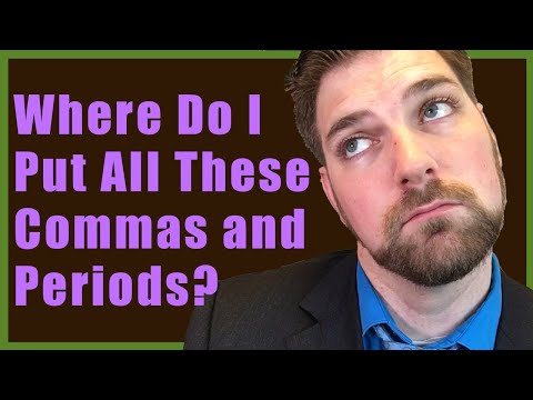 When to Use Commas and Periods