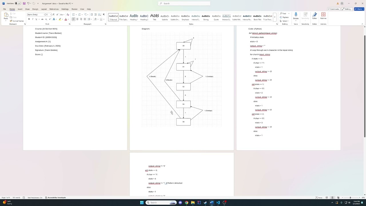 Assignment 1 AI Section W01
