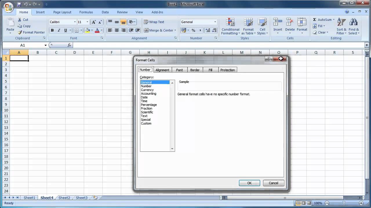 Excel 2007 Overview Guide - Part 2 - The Ribbon (Home, Insert, Page Layout & Formula Tabs)