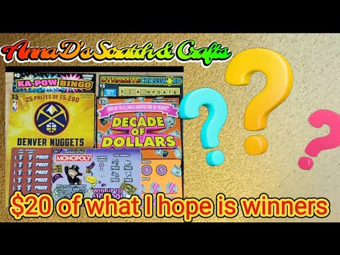 $20 session of mixed $1, $3 & $5 Colorado Scratch Off Tickets