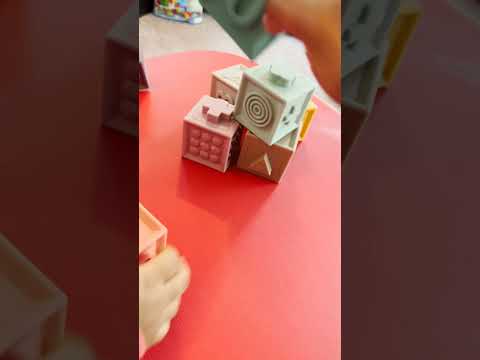 Soft Stacking Blocks for Toddlers - Montessori Sensory Toys