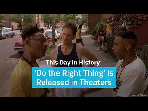 On this day in history, June 30, 1989, Spike Lee's "Do the Right Thing" was released in theaters!