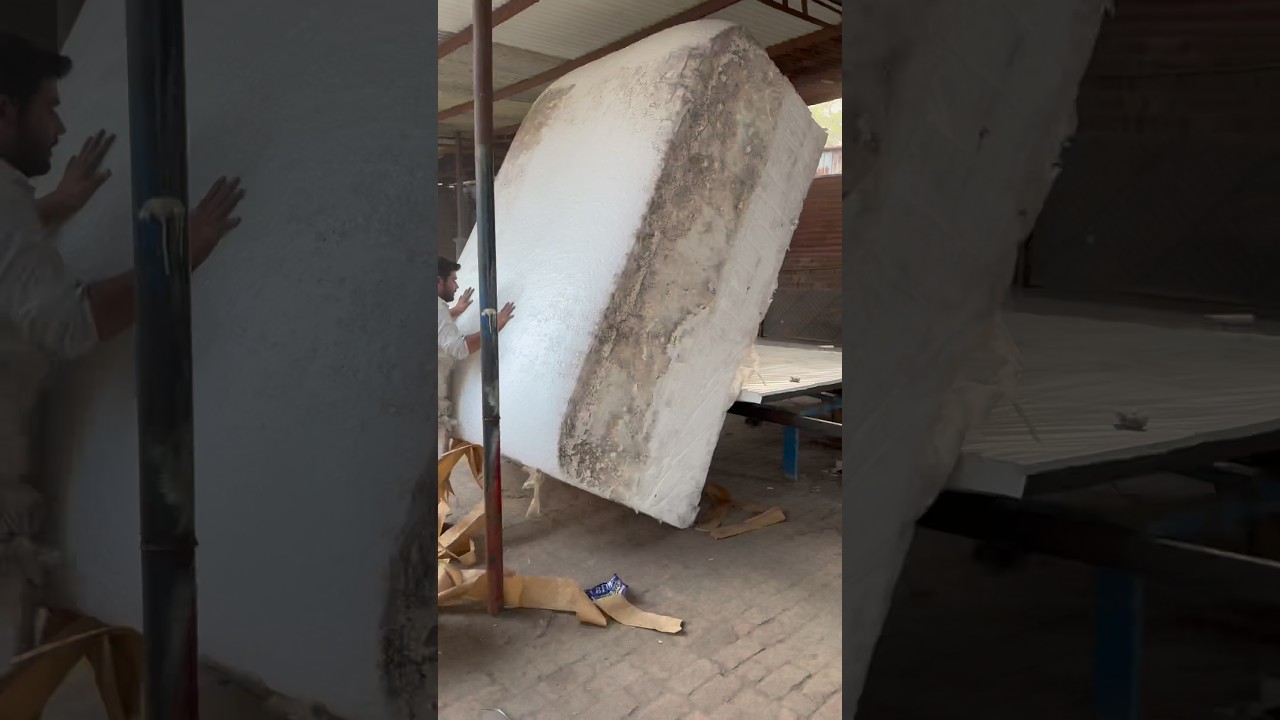 How White Foam is Made – Complete Factory Process (Step by Step) #foam #technology #usa