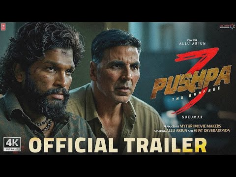 Pushpa 3: The Rampage - Hindi Trailer | Allu Arjun I Vijay D | Rashmika M I Fahadh FI Sukumar I