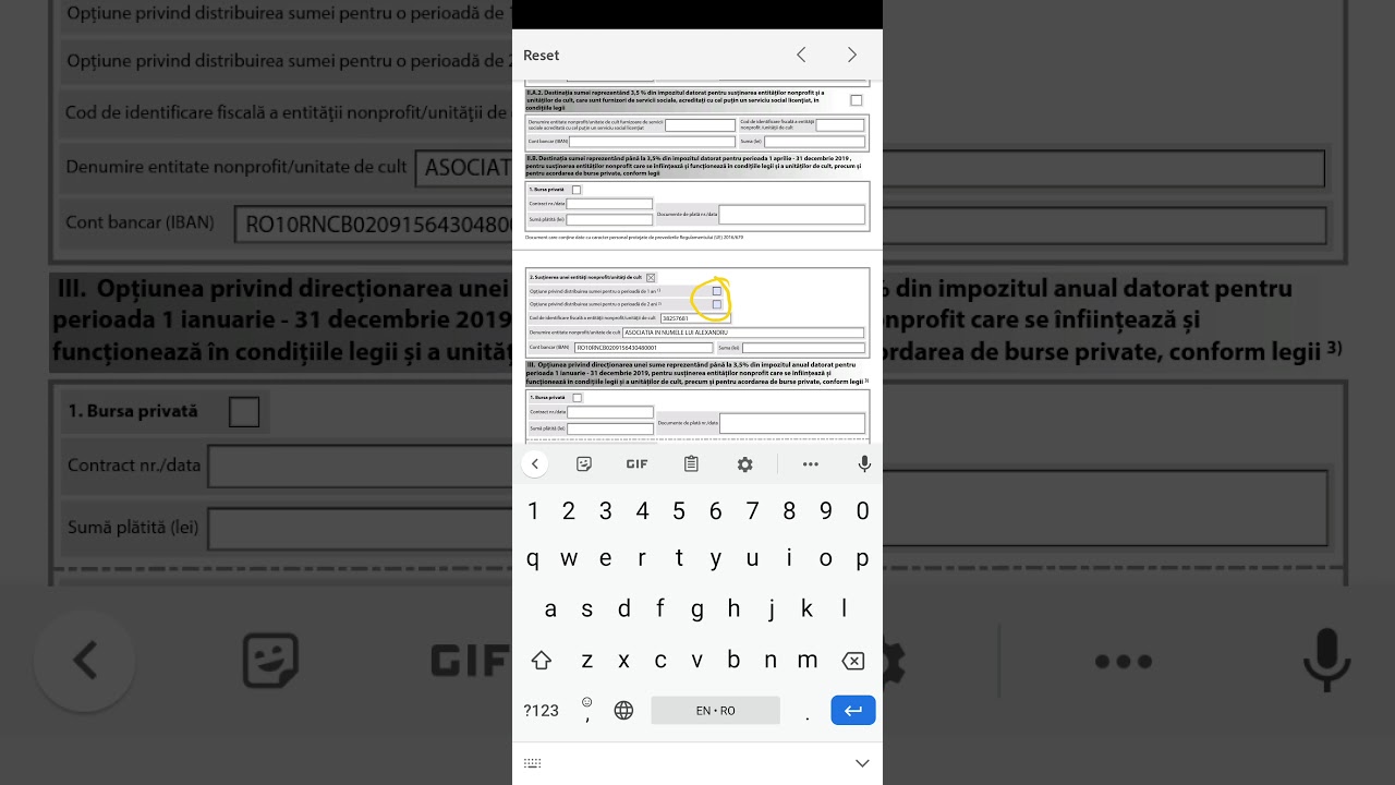 Cum poți completa online, de pe telefon, formularul 230
