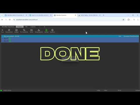 Watch my computer create a project for me in WFA - NO HANDS!!!
