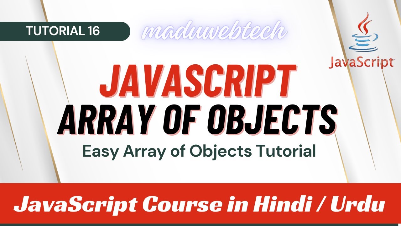 Array of Objects in JavaScript | JavaScript Course in Hindi / Urdu