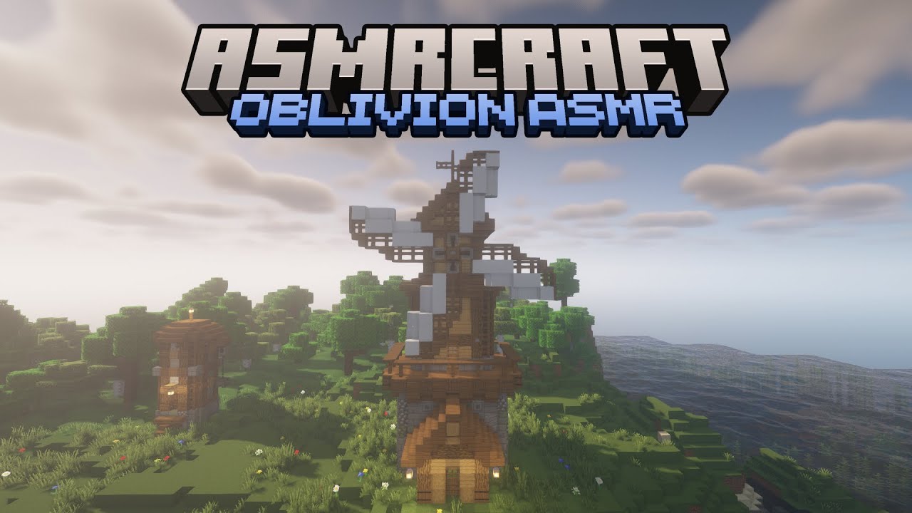 ASMR: Minecraft - Rustic Windmill Build