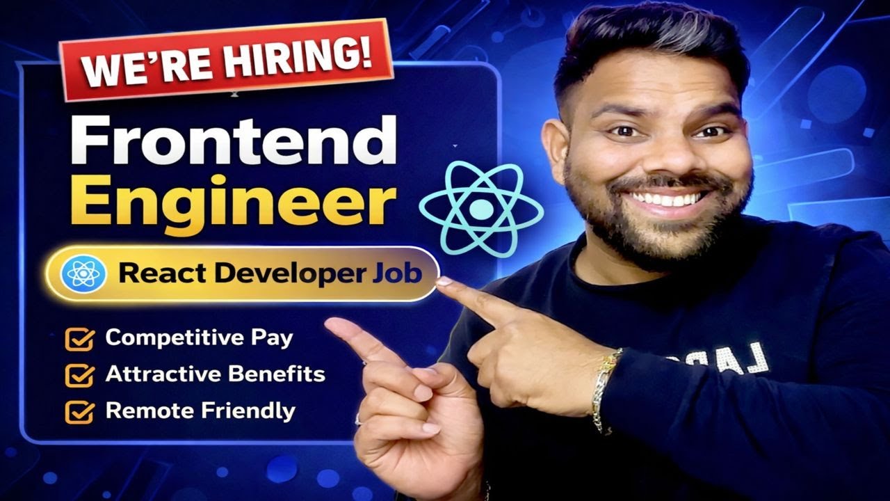 Frontend Engineer Hiring | React Developer Job 2026 | Apply Now