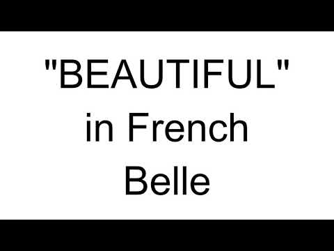 How to Say "Beautiful" in French | French Lessons