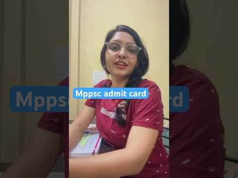Admit card आ गए#mpps update#mppscadmitcard#shorts