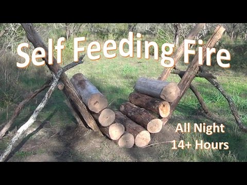 This Self-Feeding Campfire Will Burn All Night