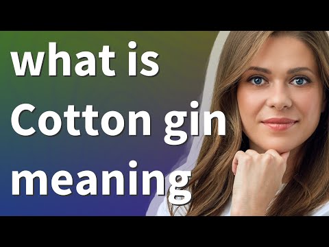 Cotton gin | meaning of Cotton gin