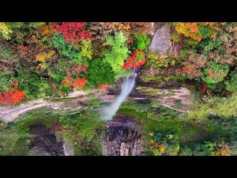 The autumn color of the Grand Canyon of Wangcang Micang Mountain in Sichuan Province
