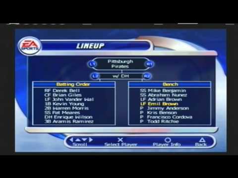 Triple Play Baseball 2001 Team Roster Pittsburgh Pirates