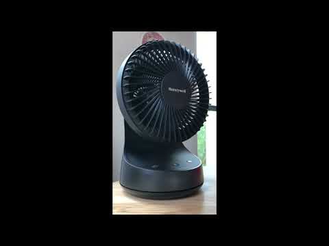 Review Honeywell QuietSet 5 Oscillating Table Fan, White – Personal and Small Room Fan with Quiet Op