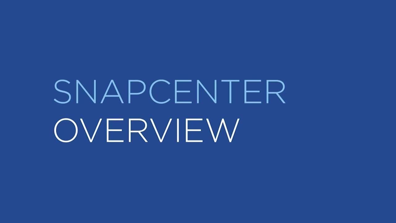 NetApp SnapCenter Backup Management Software