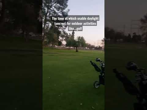 Golf Vocabulary of the day: Civil Twilight