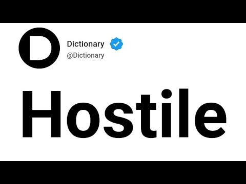 Hostile Meaning In English