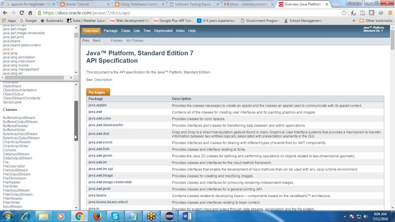 JavaTutorial 5:FileInputStream,read(),import java.io.Serializable