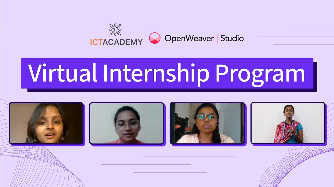 ICT Academy & Open Weaver Virtual Internship Program