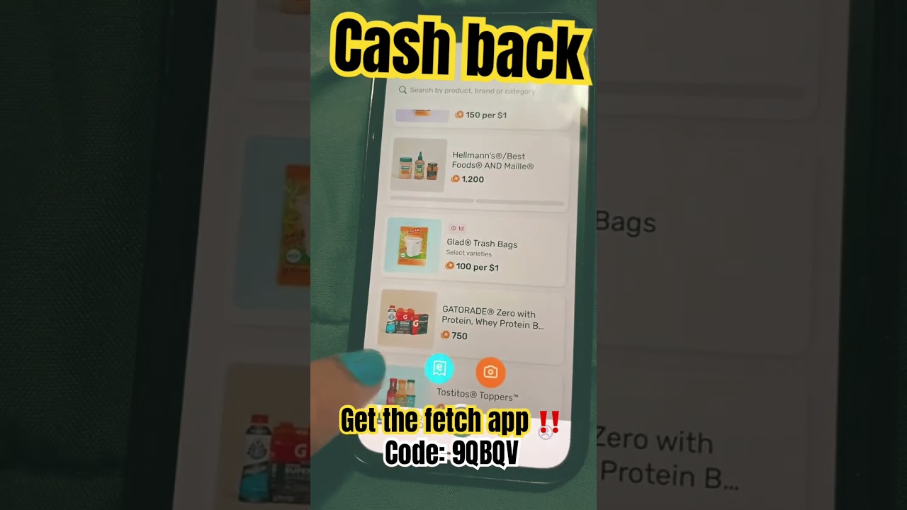 Fetch for deal while getting cash back ‼️ code: 9QBQV