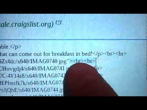 How To Put Big Pictures In Craigslist Ads!