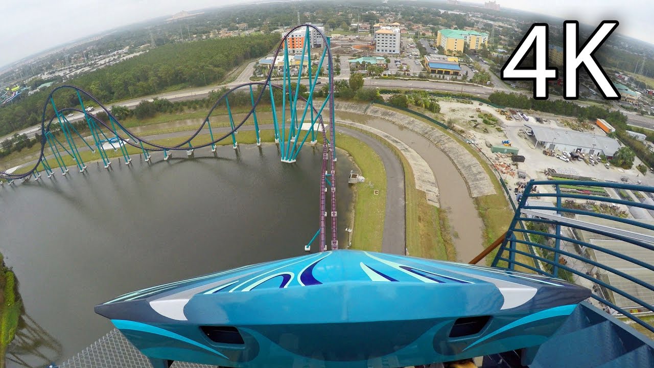 Mako front seat on-ride 4K POV SeaWorld Orlando