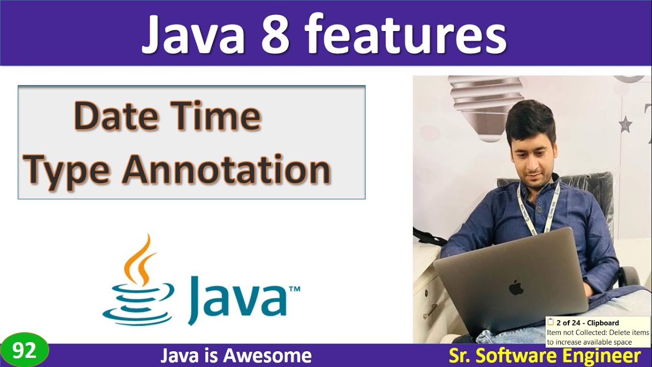 Java 8 features | type annotation | DateTime