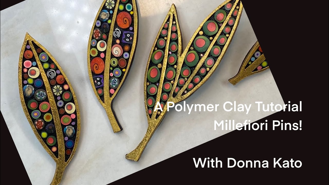 A Polymer Clay Tutorial: Millefiori Pins!