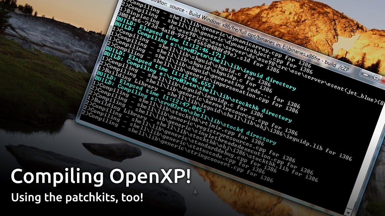 Compiling OpenXP! (with patchkit)