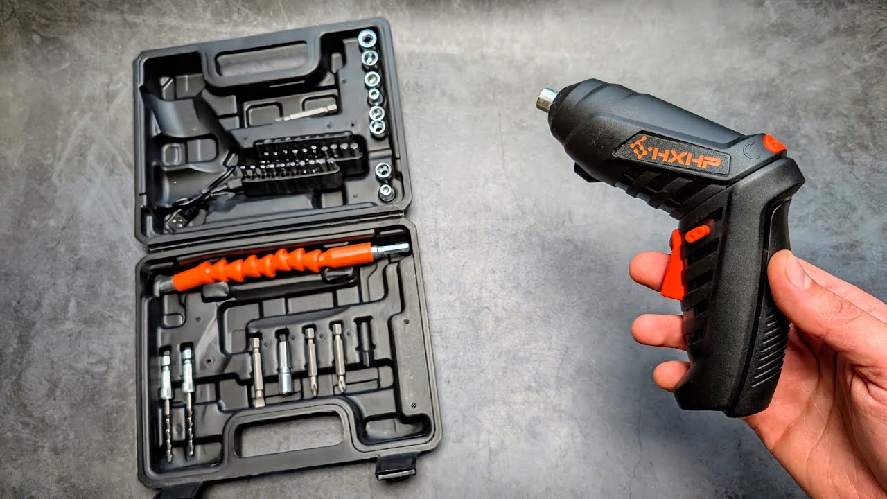 How to SETUP & Use - 47 Pcs Cordless Screwdriver / Mini Electric Drill 3.6V or 4.2V