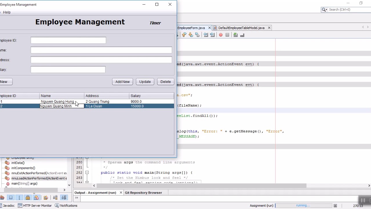Create a simple application by using Java Swing and Netbeans - Part 2
