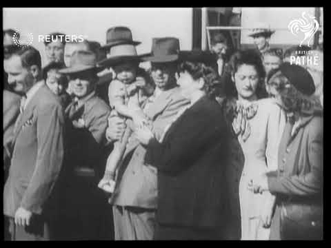 GI families come to settle in Australia (1947)