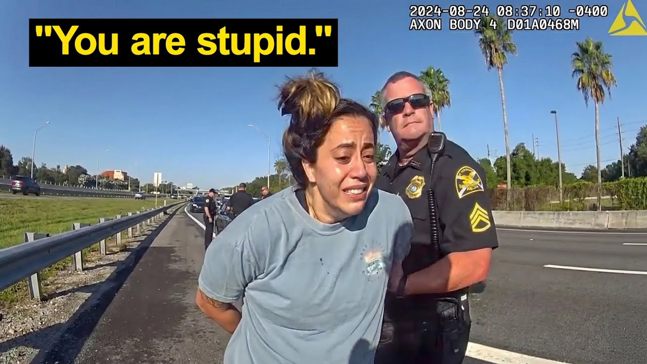 Entitled Karen Acts Tough With No Nonsense Cop - Instantly Gets Arrested