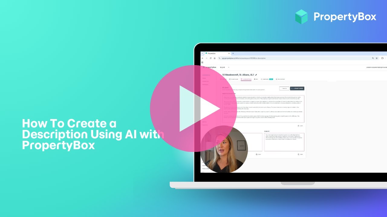 How To Create a Description Using AI with PropertyBox