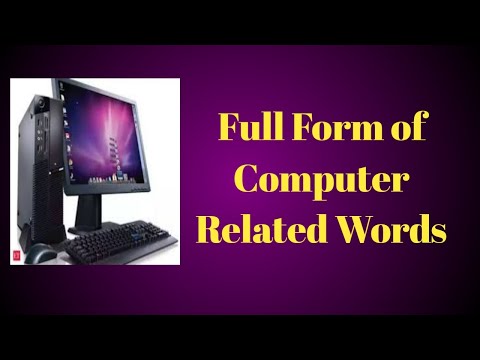 Full Form of Computer Related Words