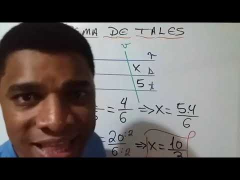 Teorema de Tales - Definição e Resolução de exercícios.