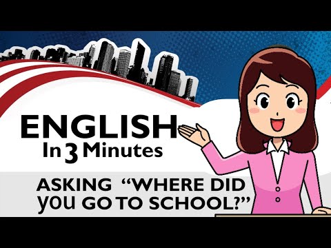 Learn English | Asking "Where did you go to school?" | Learn With Alisha