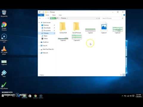 Using Snipping Tool to capture screen shots