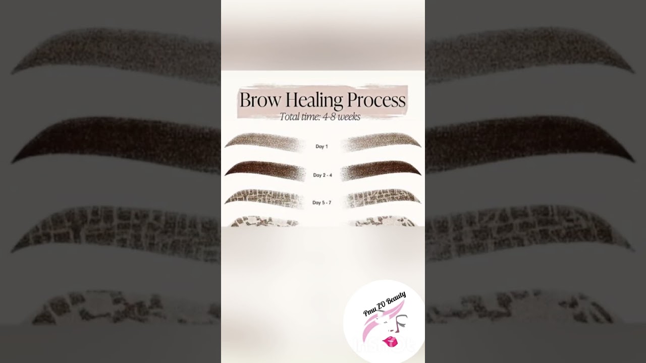 Brow healing process #permanentmakeup #beautifulbrows #pmu #bebeautiful #permanentmakeupbrows