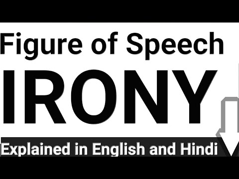 Irony 👉 Figure of Speech Explained in Hindi with definition and Examples || What is Irony ?
