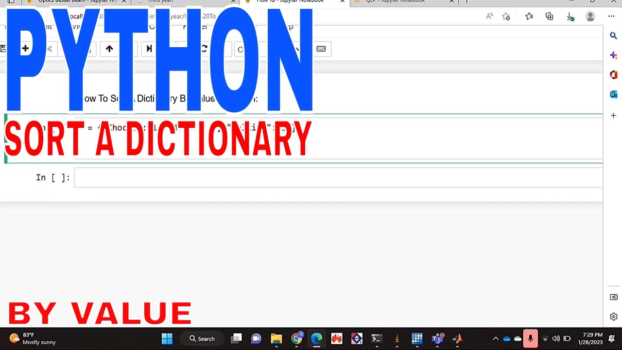 ✅ How To Sort A Dictionary By Value In Python 🔴