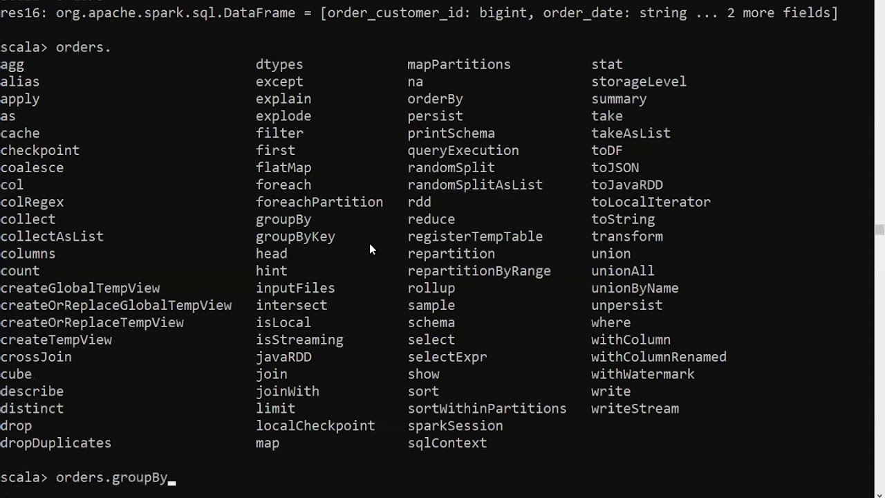Spark Data Frames and Data Sets - Getting Started --Create Data Frames Using Files