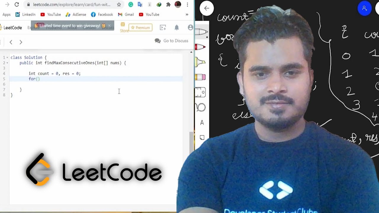 maximum number of consecutive 1s in binary array