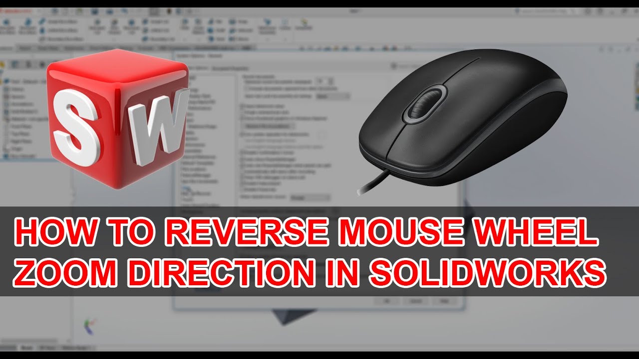 Reverse mouse wheel in solidworks zoom direction
