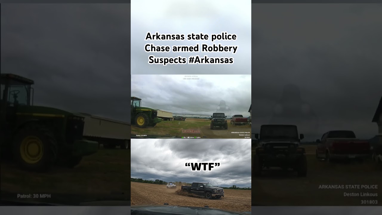 Arkansas state police Chase armed Robbery Suspects #Arkansas #policechase #lrhncash