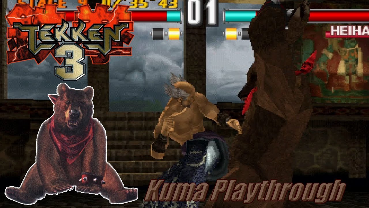 Tekken 3 (PS1) - Kuma Arcade Playthrough