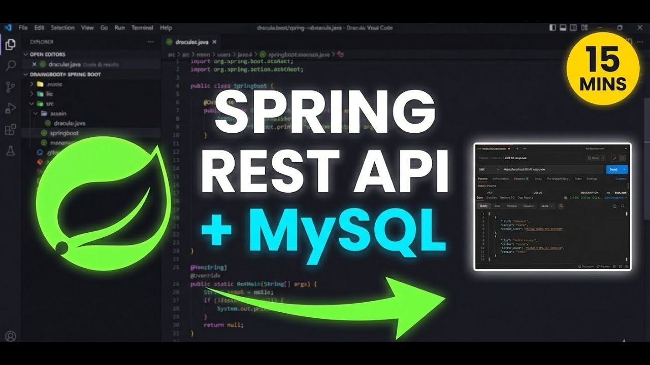 Spring Boot REST API with MySQL | Full CRUD in 15 Minutes ⚙️